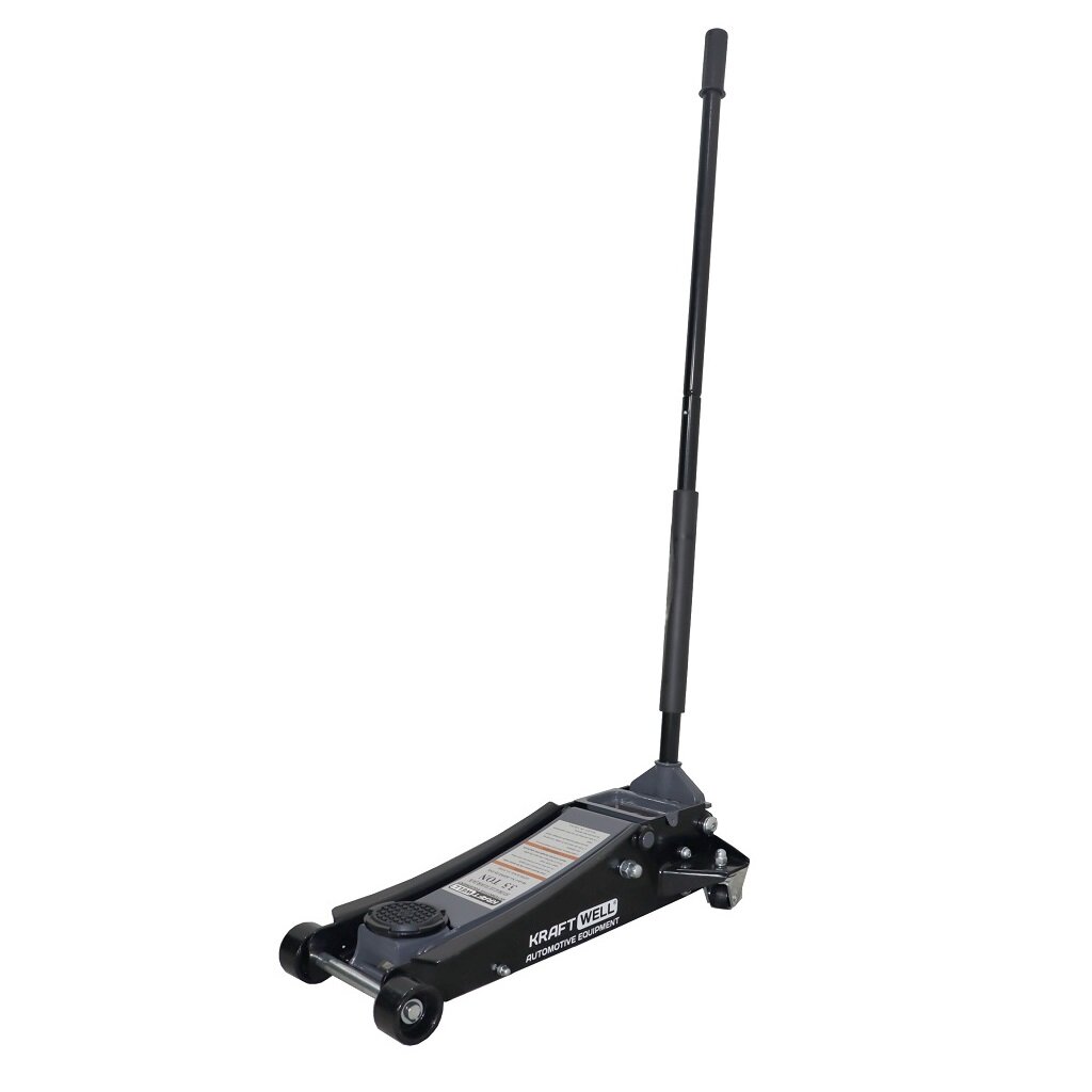 KraftWell Домкрат подкатной гидравлический, низкопрофильный г/п 3500 кг, 100-533 мм KRWFJ3.5NL