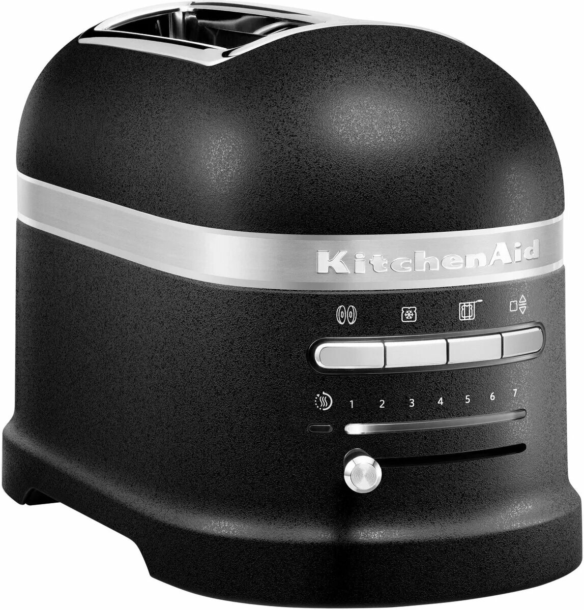 Тостер KitchenAid 5KMT2204EBK, металл, 1250Вт, 2 тоста, 2 отделения, черный