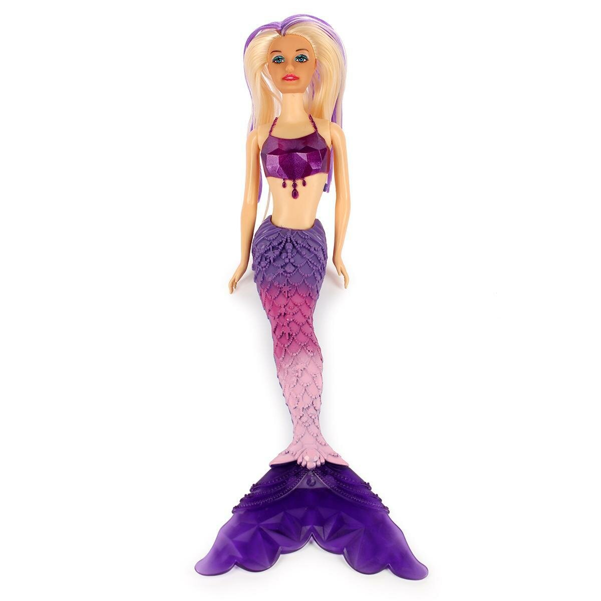 Кукла Русалка 34см, фиолетово-розовый хвост, развивает воображение и творчество