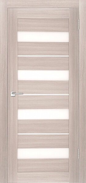 Межкомнатная Дверь Verda Х-5 Лиственница Кремовая со Стеклом Сатинат Белый 2000х700мм (Полотно 1шт) / Верда.