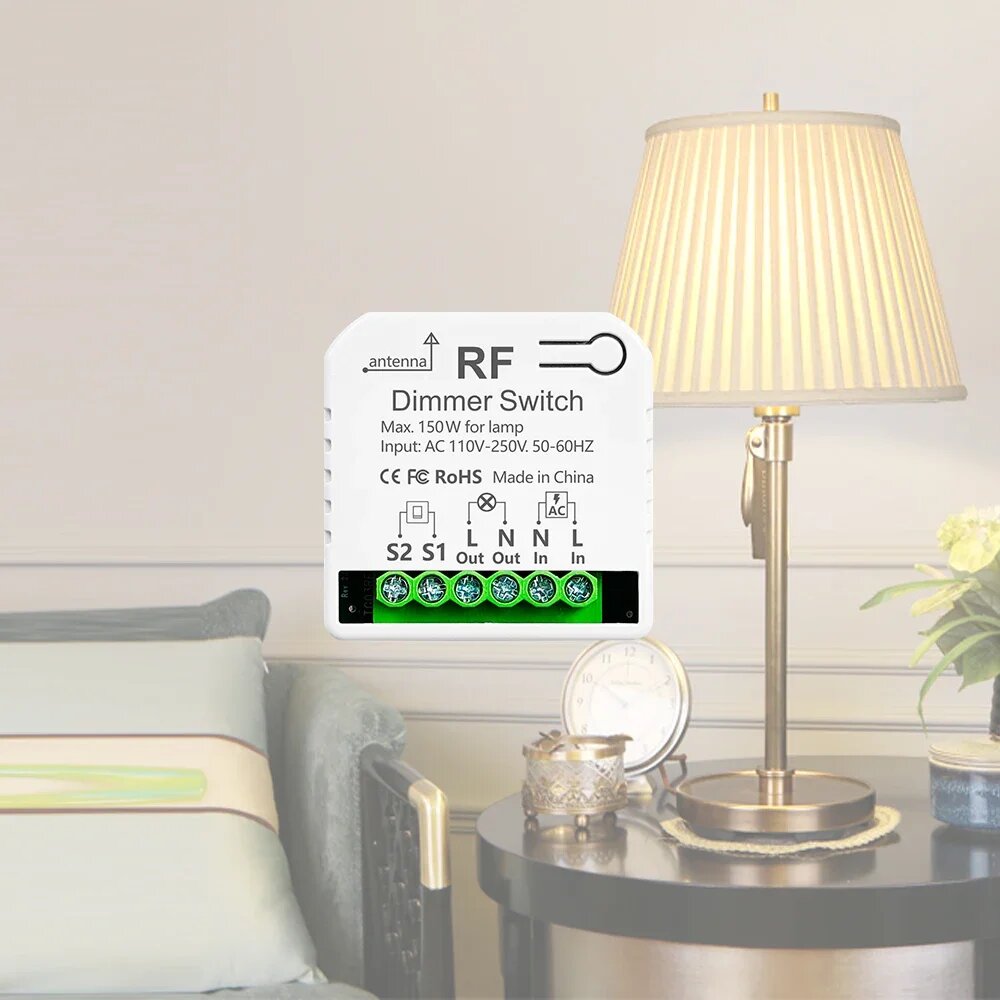 Беспроводной диммер RF433 220В Only 1 Receiver