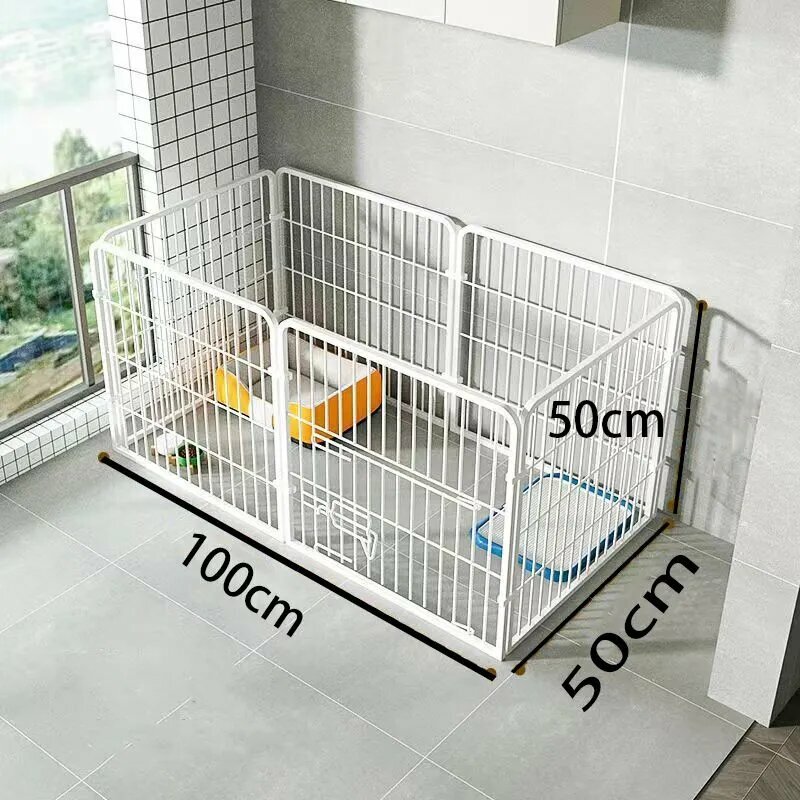 KNOW EASY-Усиленный вольер для собак, кошек, кролика. Металлическая складная клетка для крупных, средних и мелких пород домашних животных. Уличная будка для щенков и котов. 6 секций