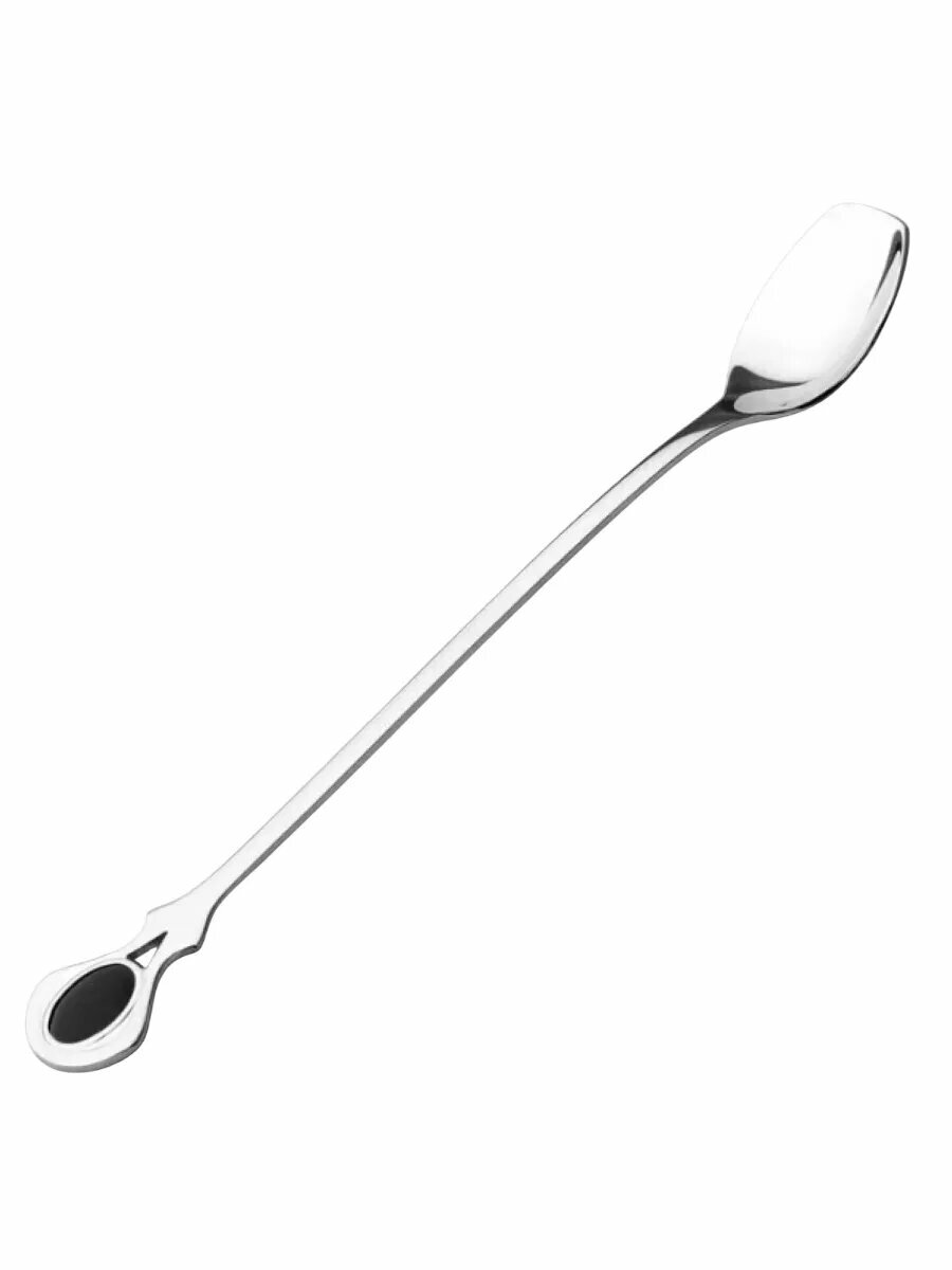 Ложка кофейная TimA, нержавеющая сталь, 18см, длинная ручка, серебристая