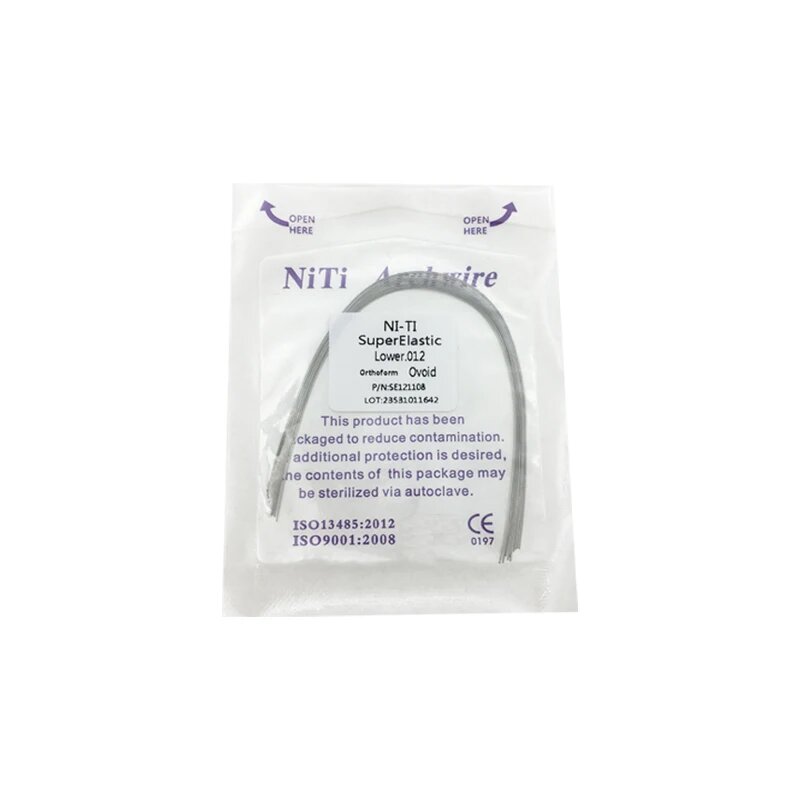 Ортодонтический провод Super Elastic NITI, Цвет: 012 lower