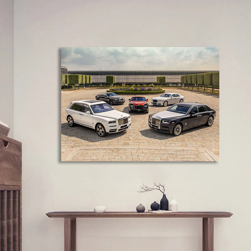 Картина авто / роллс-ройс, картины на стену для интерьера / мужчине, 20х30 см.