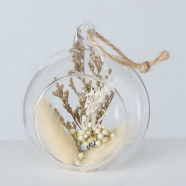 Стеклянный шар с композицией Rosoblume 8 см, Boltze, 2016870-4