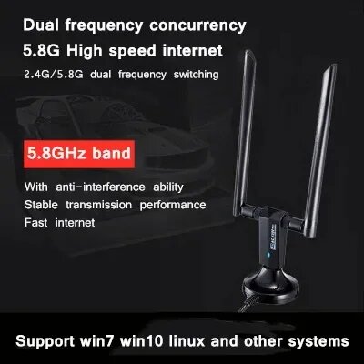 Беспроводная сетевая карта Realtek RTL8812AU With 3.0 base