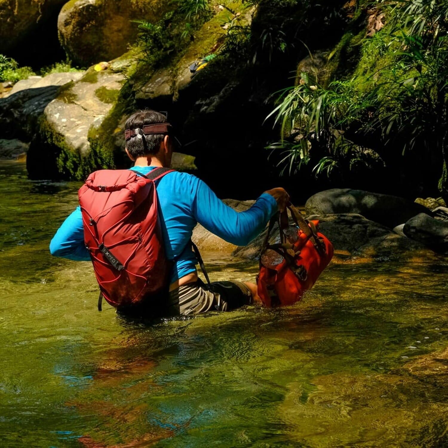 Водонепроницаемый рюкзак Exped Cloudburst с застежкой roll-top, Decathlon, Цвет: Темно-синий, Размер: 15 л