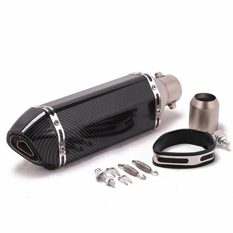 Глушитель Akrapovic универсальный для мотоцикла, для квадроцикла 370мм