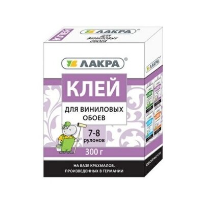 Клей для Виниловых Обоев 0.3кг Лакра.