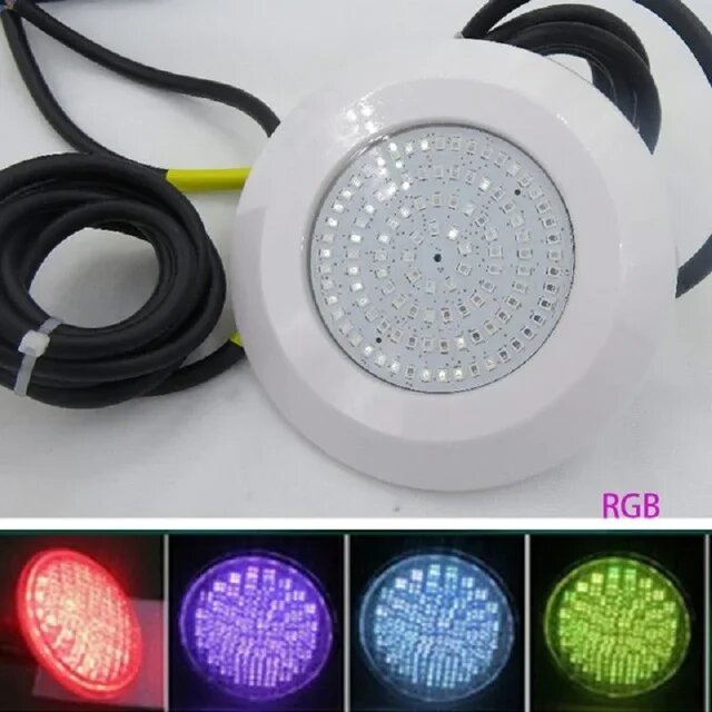 Подводный светильник RGB, белый, 12Вт