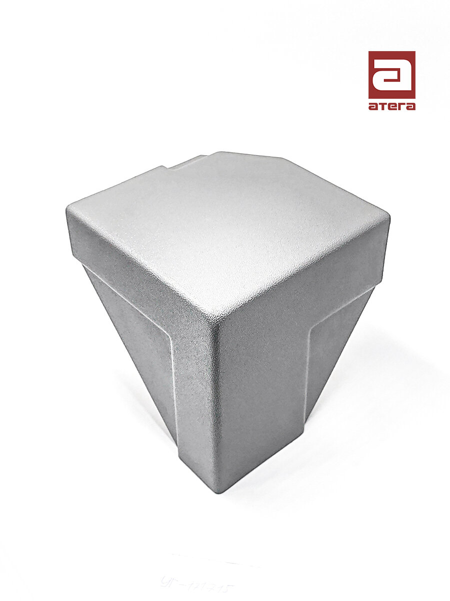 Уголок окантовочный АБС пластик. Для алюминиевого профиля. Размеры сторон 55х140 мм и 80х40 мм Правый