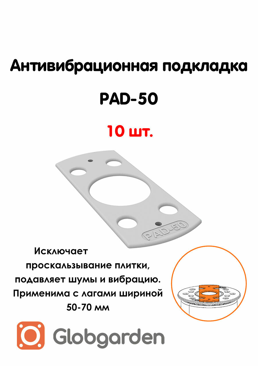 Антивибрационная подкладка PAD-50-10шт
