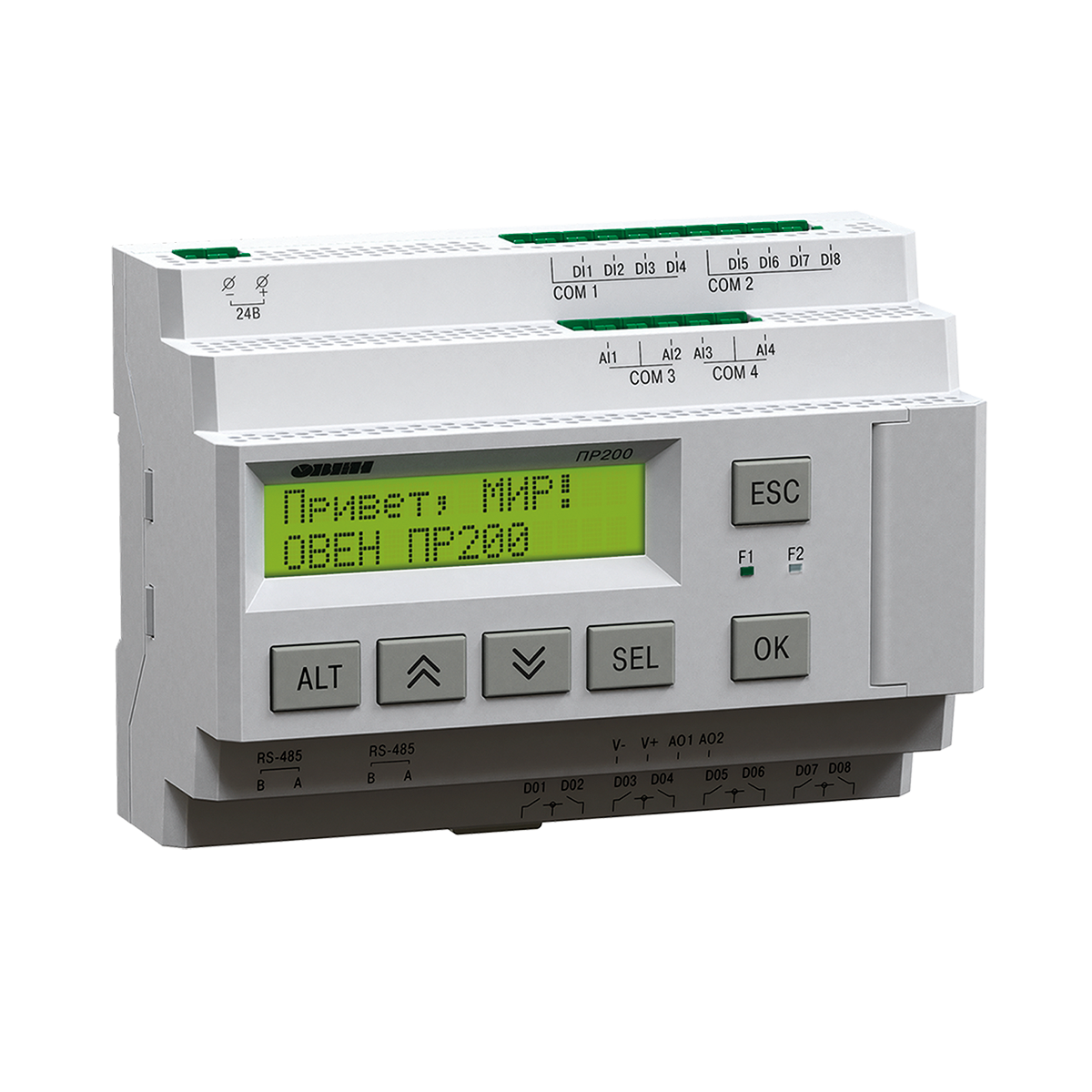 Программируемые реле Овен ПР200-220.2.2.0 230 В Modbus-RTU Modbus-ASCII