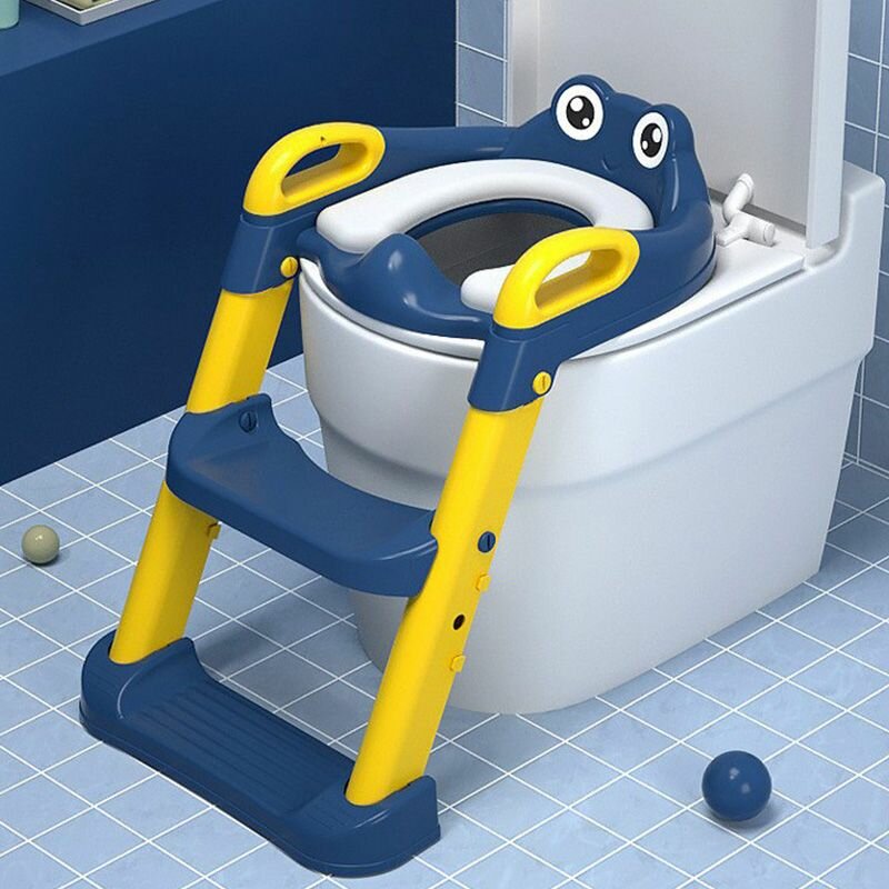 Сиденье для унитаза детское со ступенькой. Накладка на унитаз детская с лесенкой.