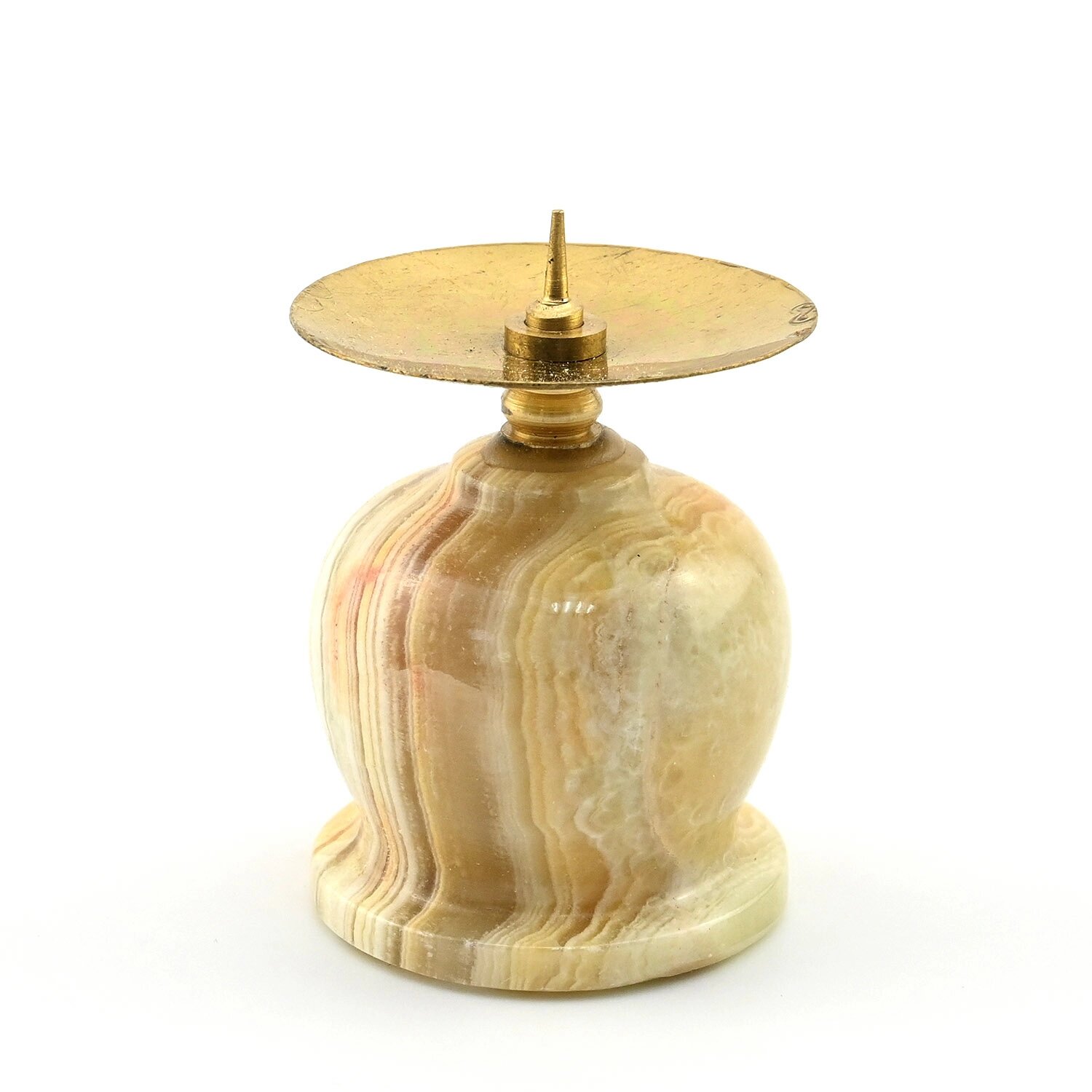 Подсвечник из оникса малый 40*40*50мм .