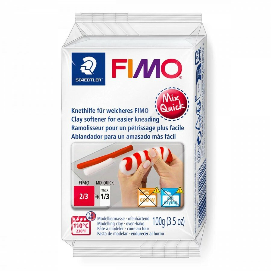 FIMO размягчитель для пластики Mix Quick, 100 гр. 9,5 см х 5,5 см х 1,5 см бесцветный FIMO 8026
