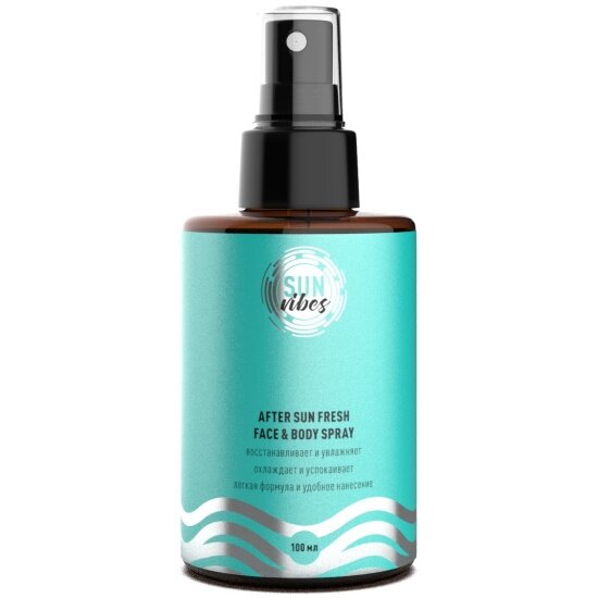 Освежающий спрей-мист после загара для лица и тела Sun Vibes , 100 мл