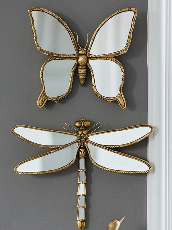 Украшения из смолы, стрекозы и бабочки