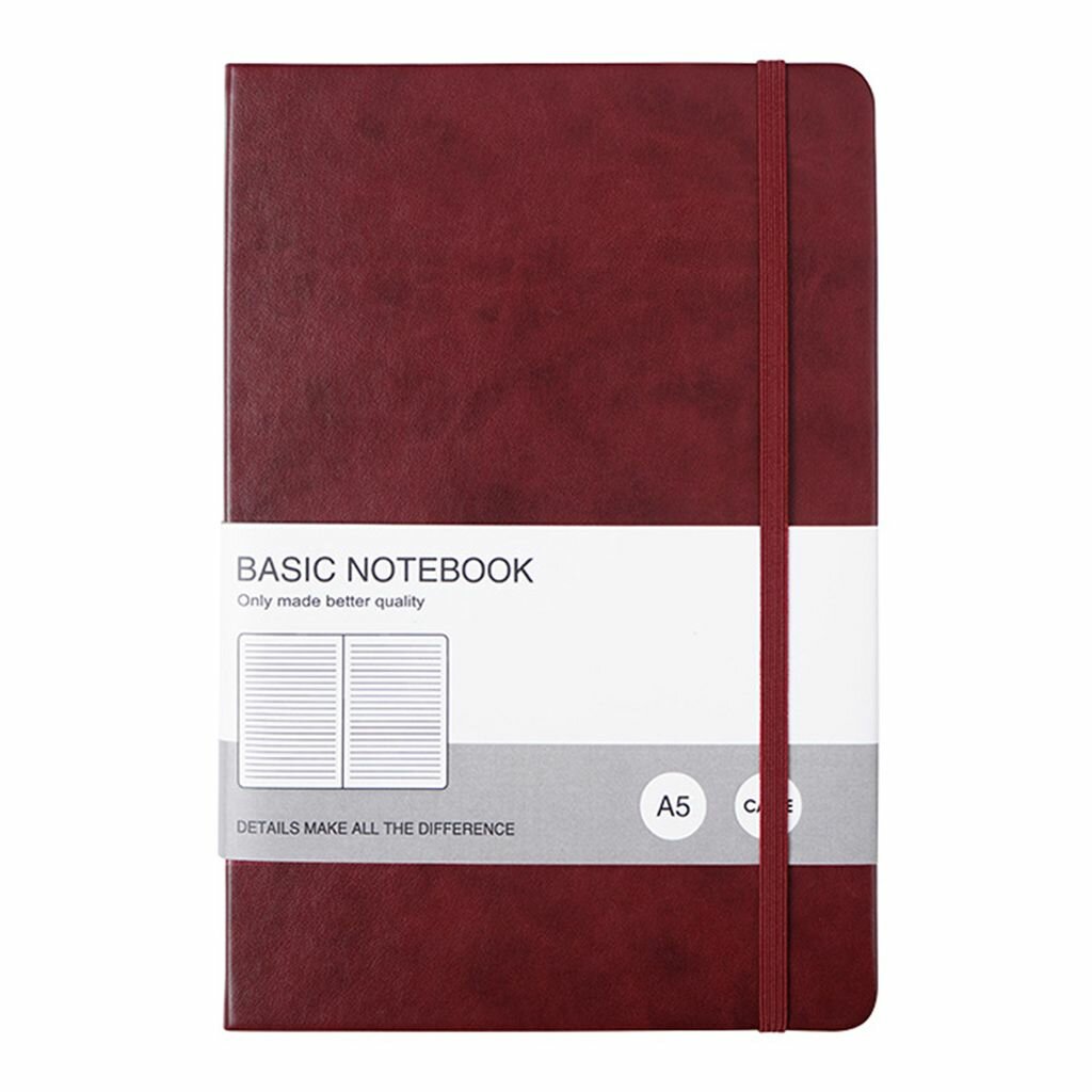 (1) A5 простой ретро мода бизнес блокнот офис заметки горизонтальная линия книга