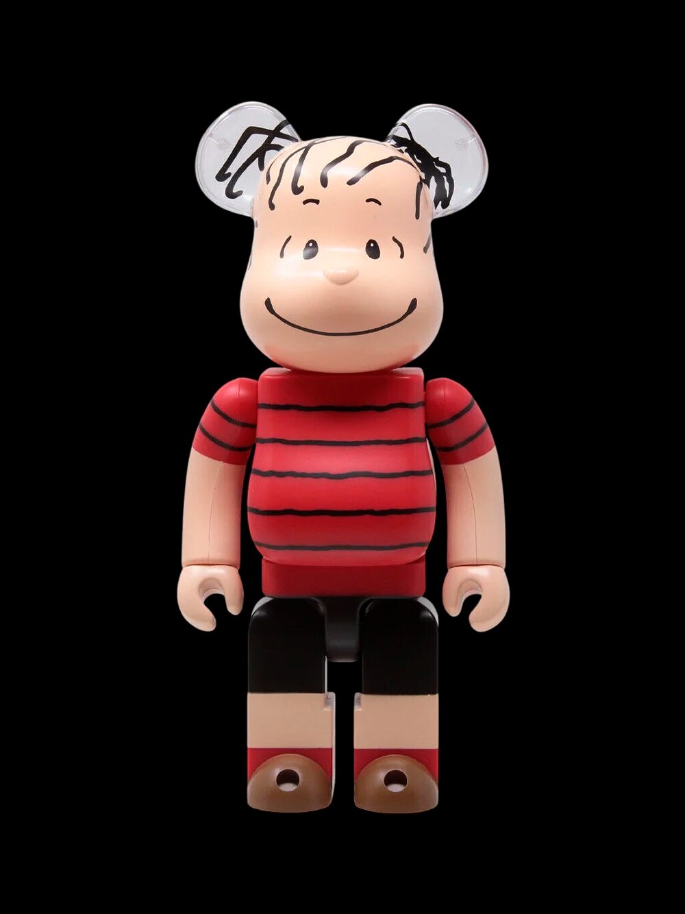 Коллекционная оригинальная фигура Bearbrick Peanuts linus 400% / 28 см высота / ABS пластик / Medicom Toy / Разноцветный
