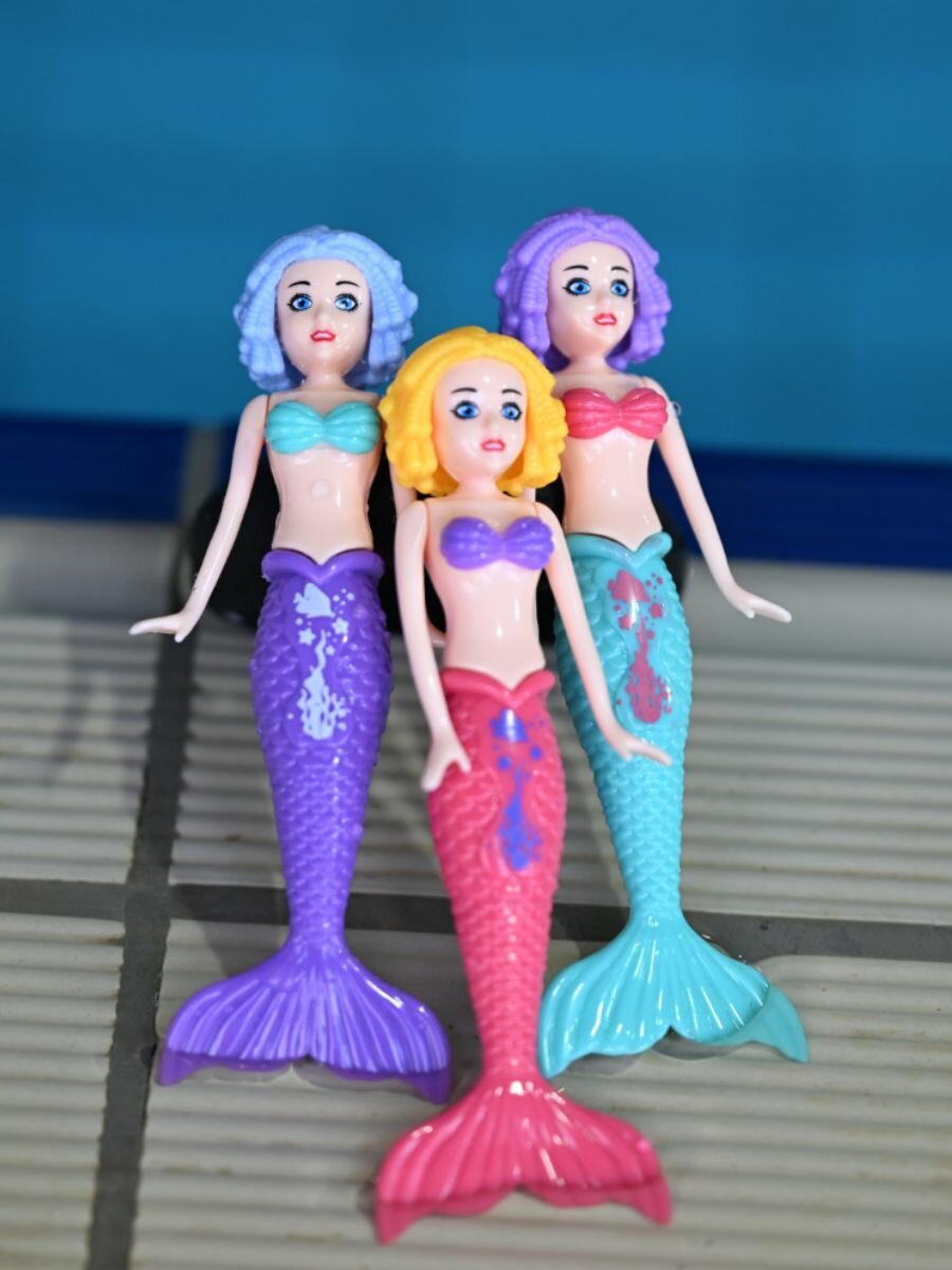 Тонущие игрушки для ныряния Русалки для бассейна и ванной