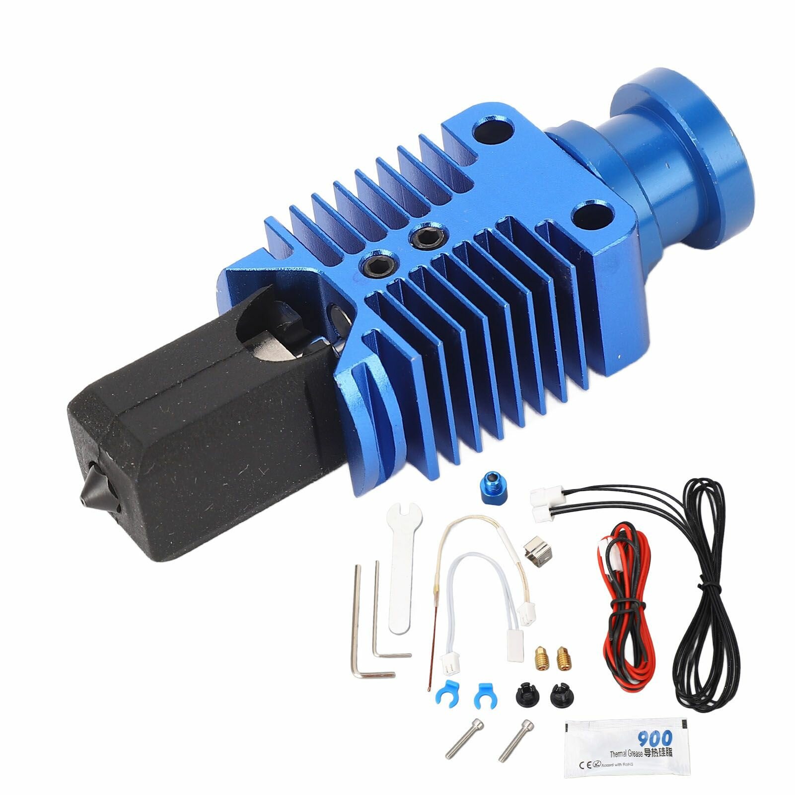 Комплект экструдера 24 В 48 Вт, сопло из закаленной стали и латуни для 3D-принтера Ender 3 V2, высокоточная замена головки экструдера