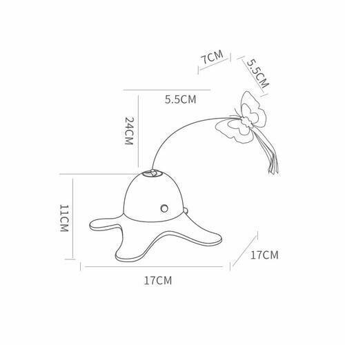 Интересная кошка собака электронная игрушка для домашних животных, полностью автоматическая забавная вращающаяся палочка интерактивная игрушка (белый)