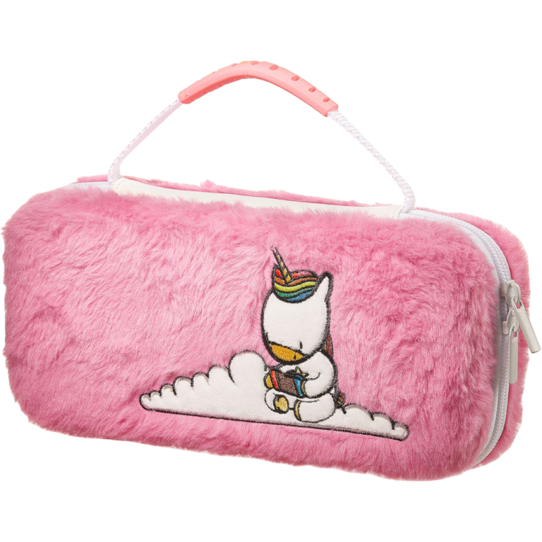 Чехол для Nintendo Switch Пушистый Единорог (розовый)