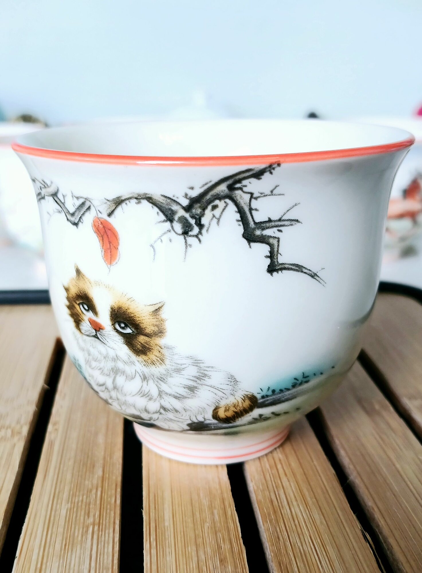 Бокал из фарфора чайный серия "Талисман года" "Собака" 125 мл