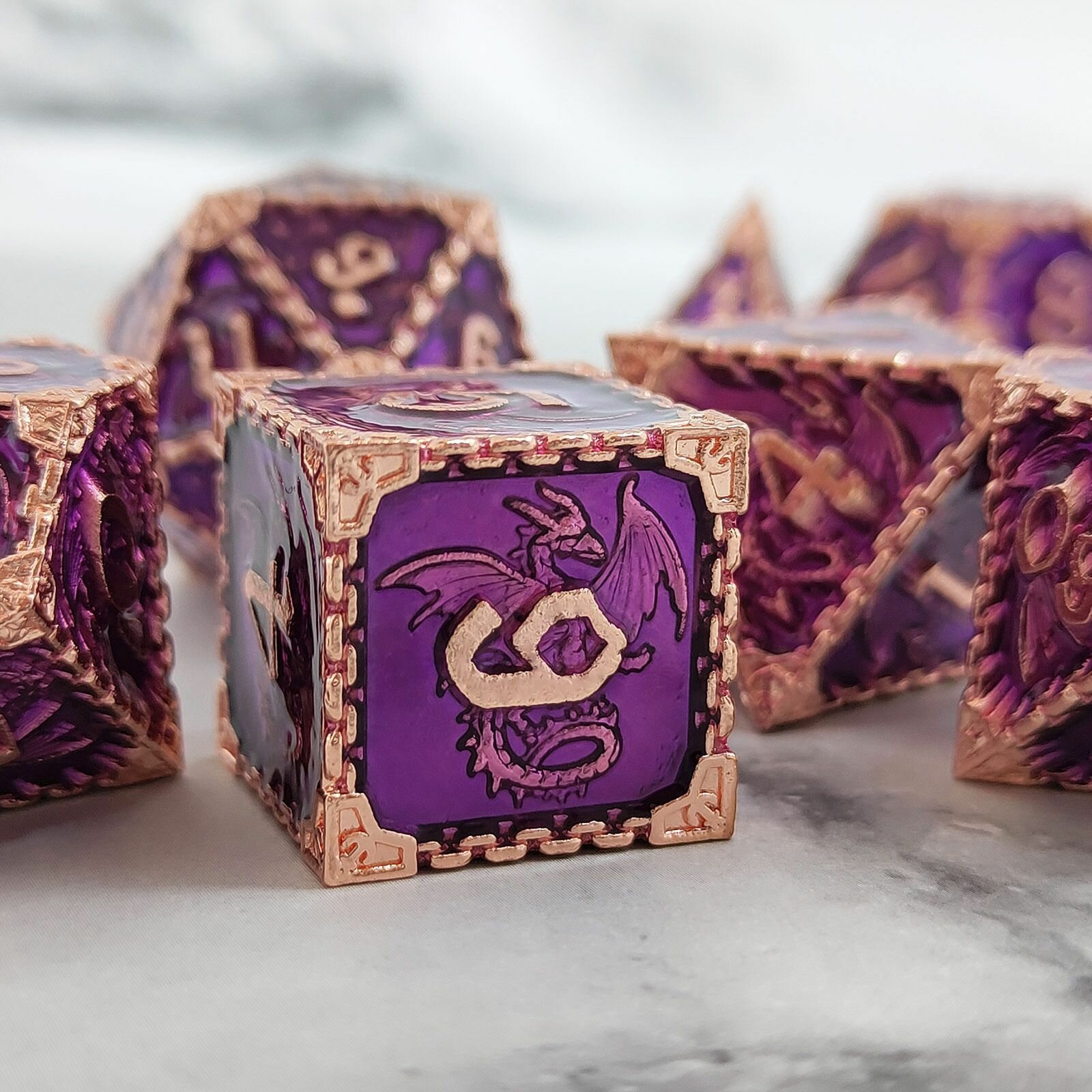 Металлические кости COC Running Group DND Dungeons & Dragons Cthulhu Набор кубиков TRPG многосторонняя настольная игра 7 кубиков