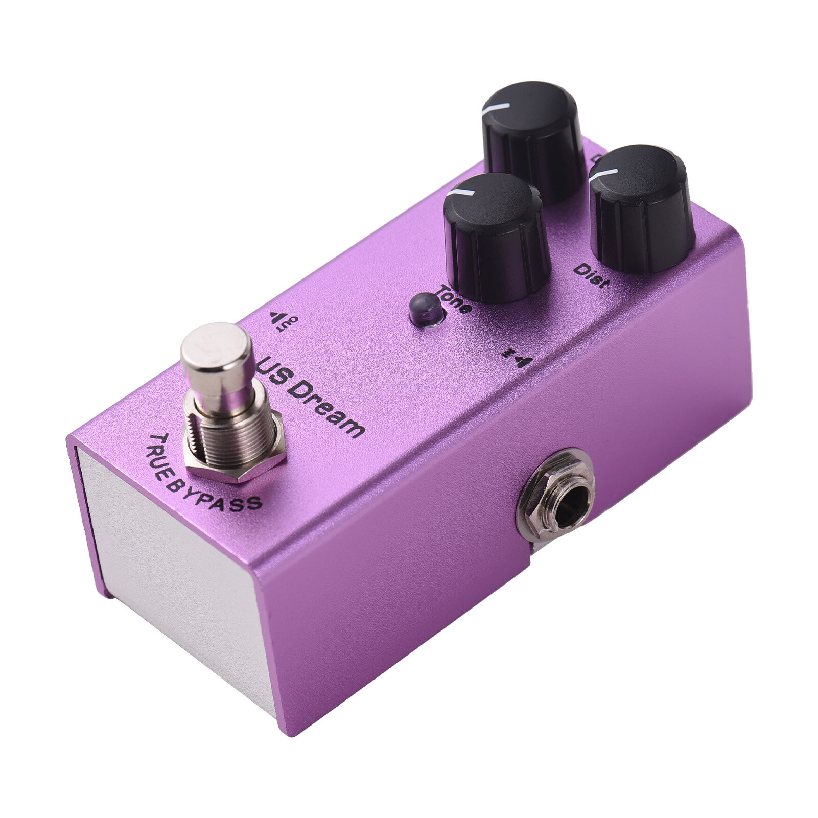 Педаль гитарных эффектов US Dream Metal Distortion с True Bypass. Ручка управления громкостью/расстоянием/тоном. DC 9 В, 6,35 мм. Интерфейс ввода/вывода. Электрогитара. Эффектор US Dream Metal Distort