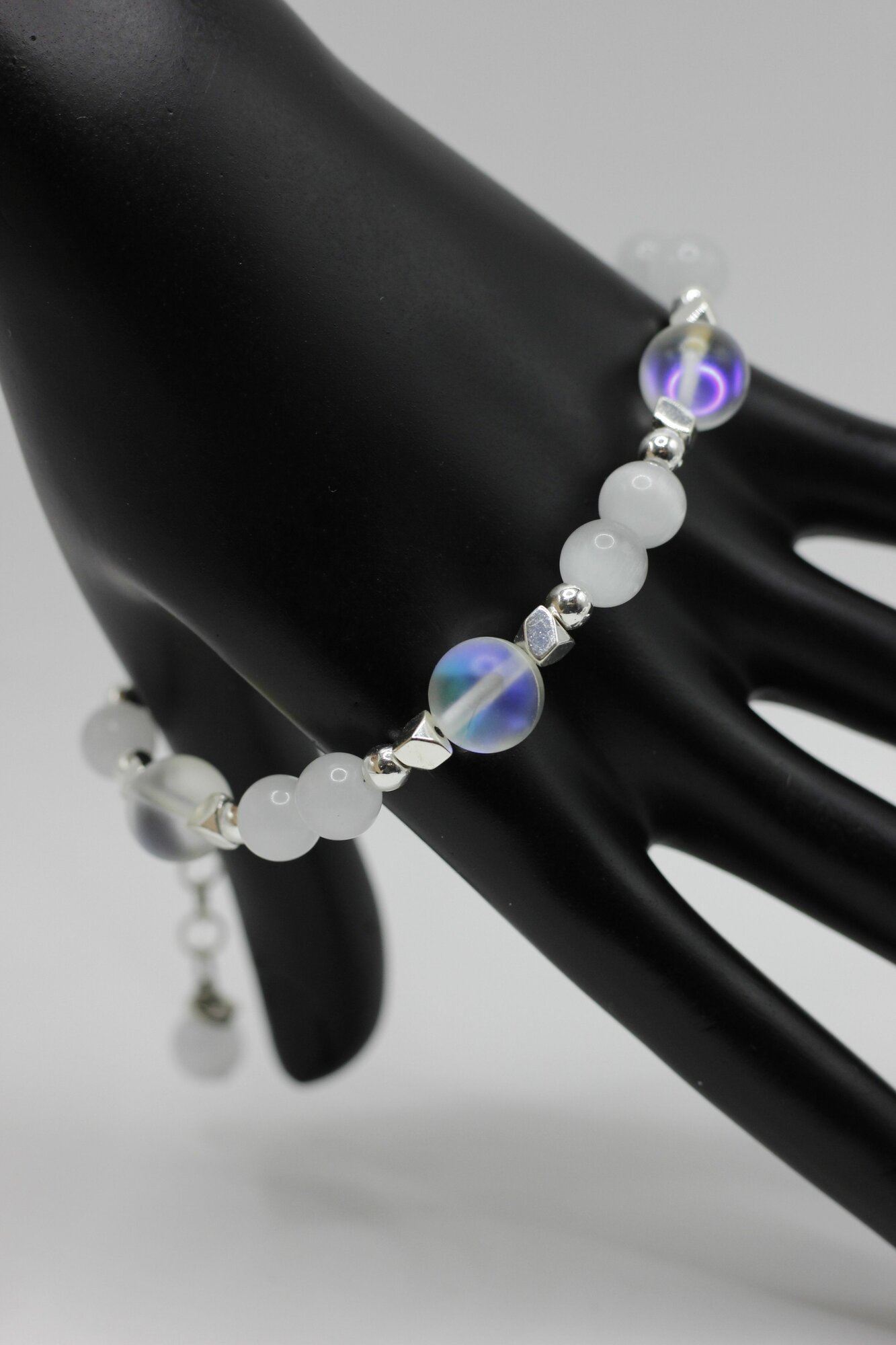 Браслет, опал синтетический