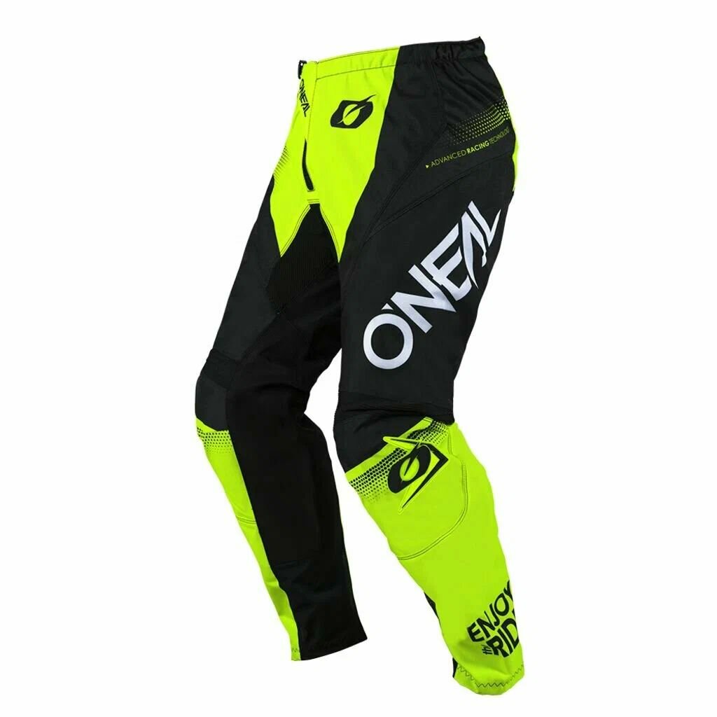 Штаны Oneal Element Racewear V.25 черный/желтый, 32/48