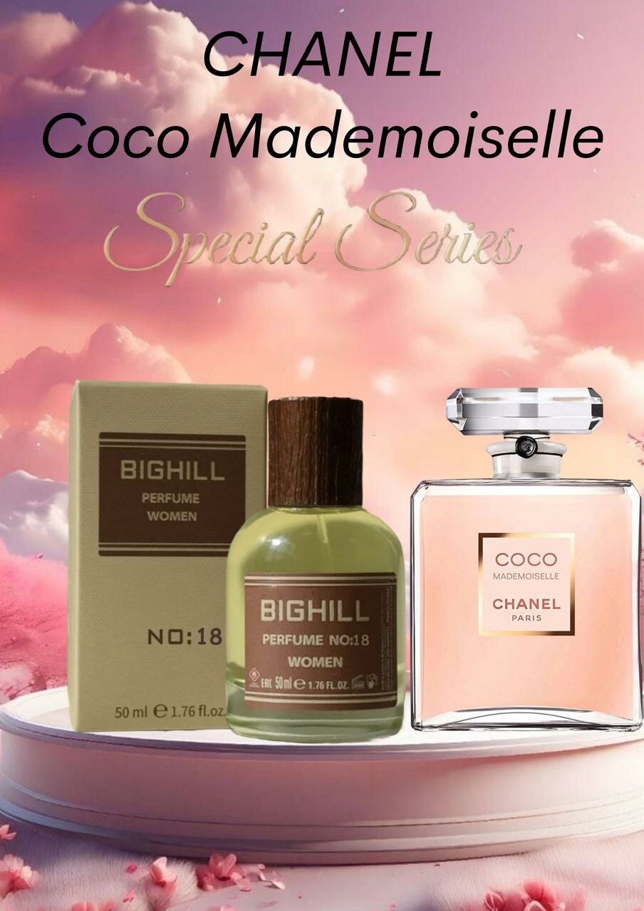 EYFEL Селективный парфюм серии Bighill WOMEN NO:18 Modemoiselle, цветочные, 50мл
