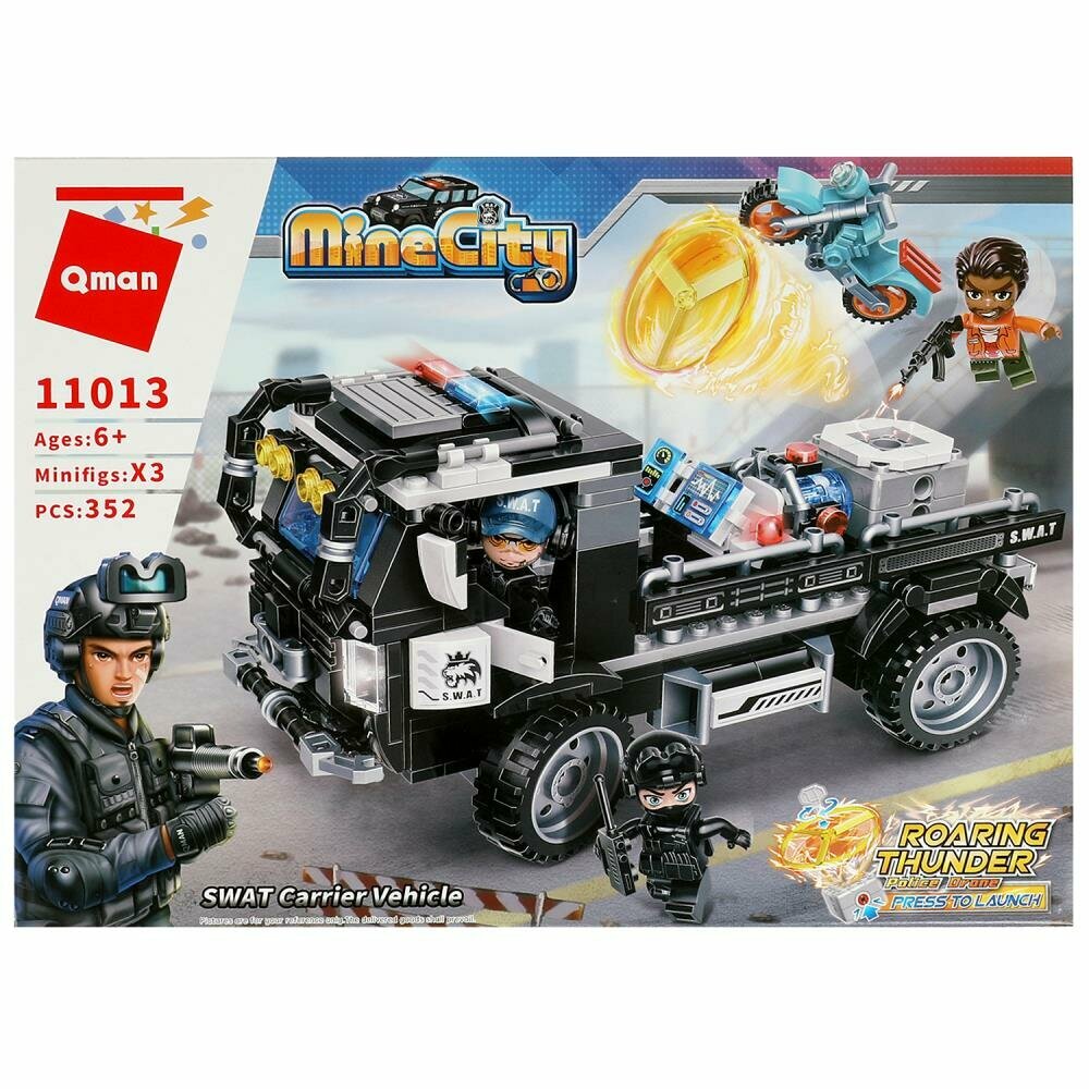 Конструктор "Грузовик", с фигурками и аксессуарами, 352 дет. Brick (Enlighten) BRICK11013