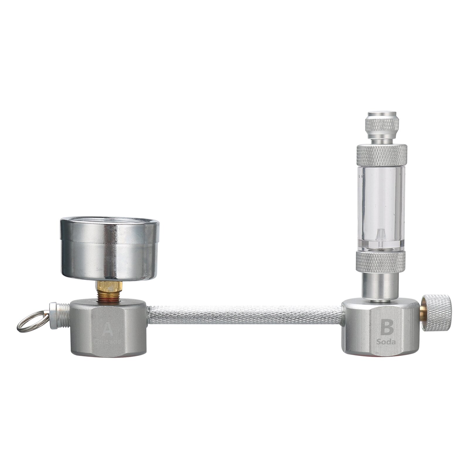 Комплект для самостоятельного создания CO2-генератора для аквариума. Система генерации CO2 со счетчиком пузырьков и обратным клапаном. Реактор для получения углекислого газа для аквариумных растений.