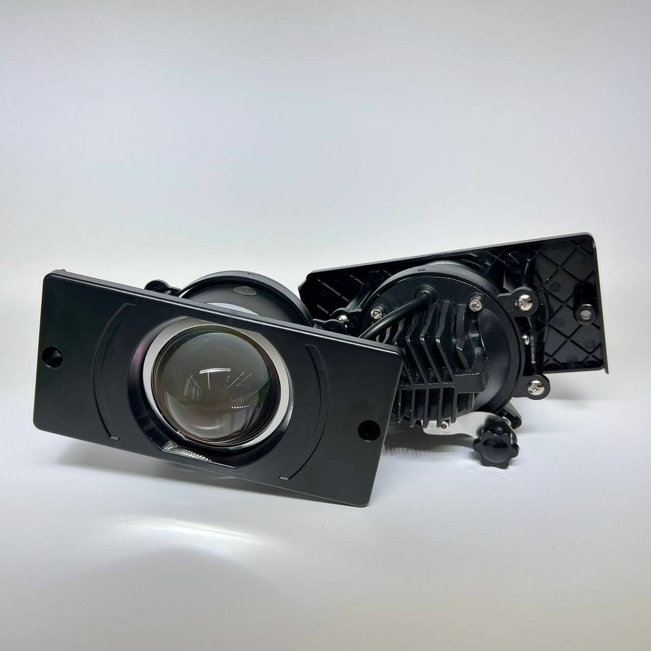 Фары противотуманные линзы ZMB, 2Х50W для Лада 2110/Шевроле Нива, черные