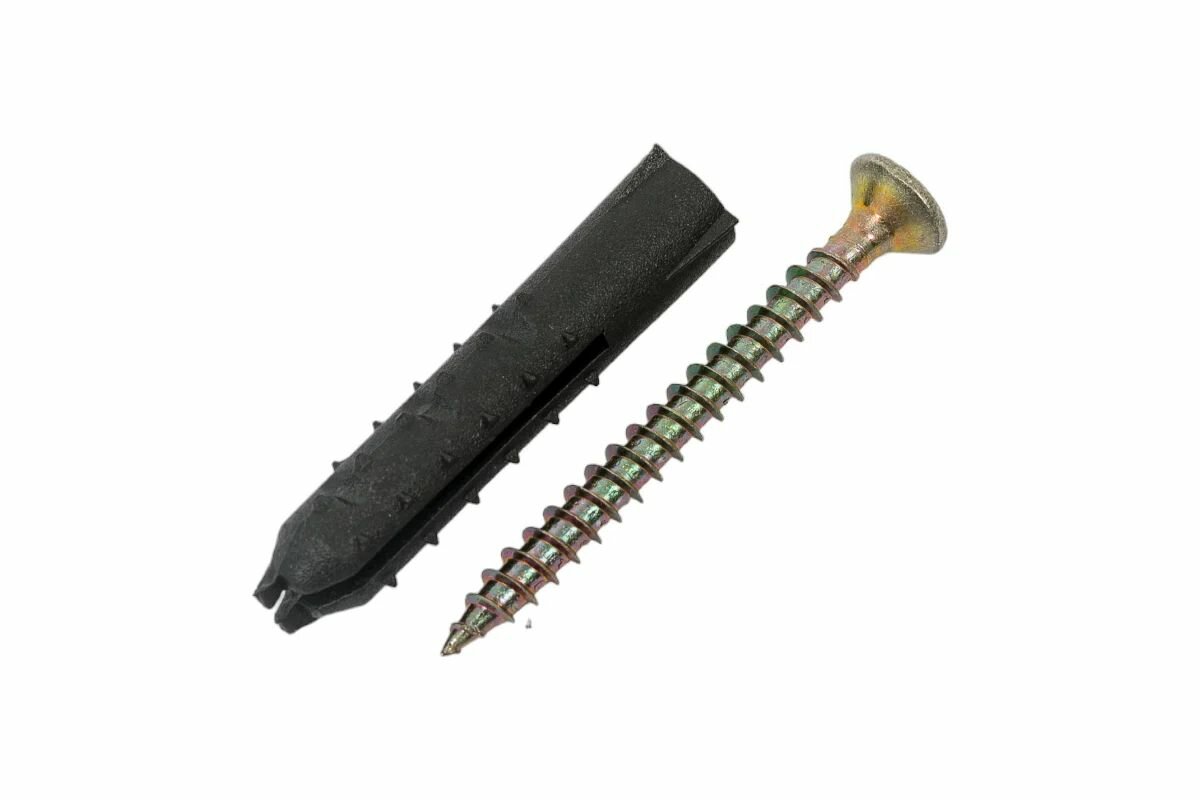 Набор крепления плинтусов Качественный крепеж дюбель ёж 8x40 70 шт 0501097 КЧ
