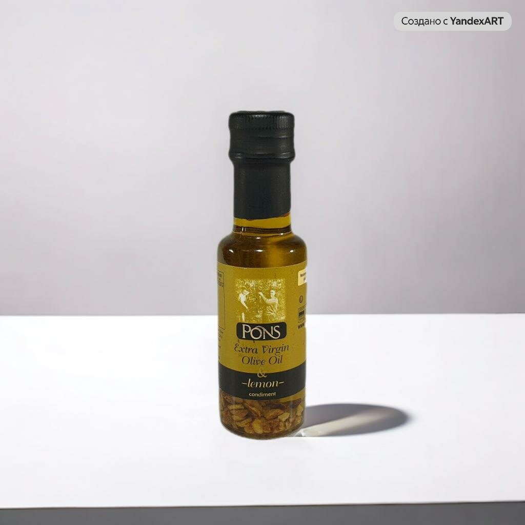 Оливковое масло с лимоном Pons Extra Virgin Lemon нерафинированное первого холодного отжима, Испания, 125 мл