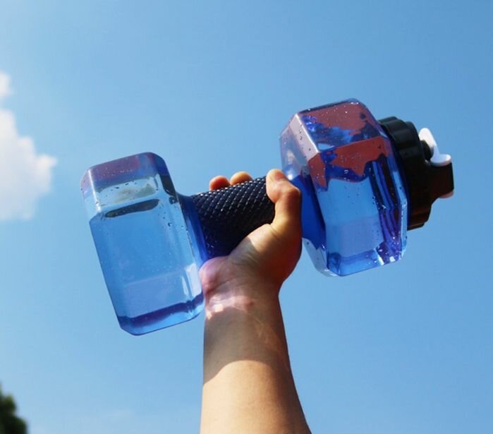 Бутылка для воды 2.6 л, спортивная, с ручкой, пластик Tritan, многоразовая