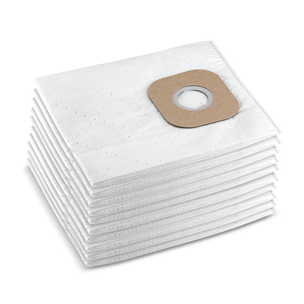 Фильтр-мешки из нетканого материала для промышленных пылесосов Karcher серий T 10/1, 15/1, 10 штук (2.885-908.0)