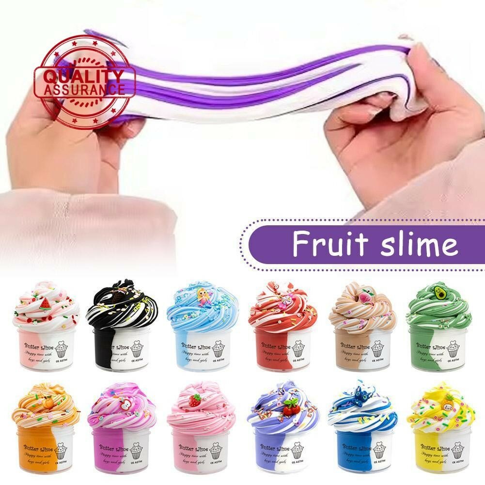 70 мл набор фруктовых слаймов набор масляной грязи хлопковая грязь цветная грязь DIY декомпрессионная игрушка