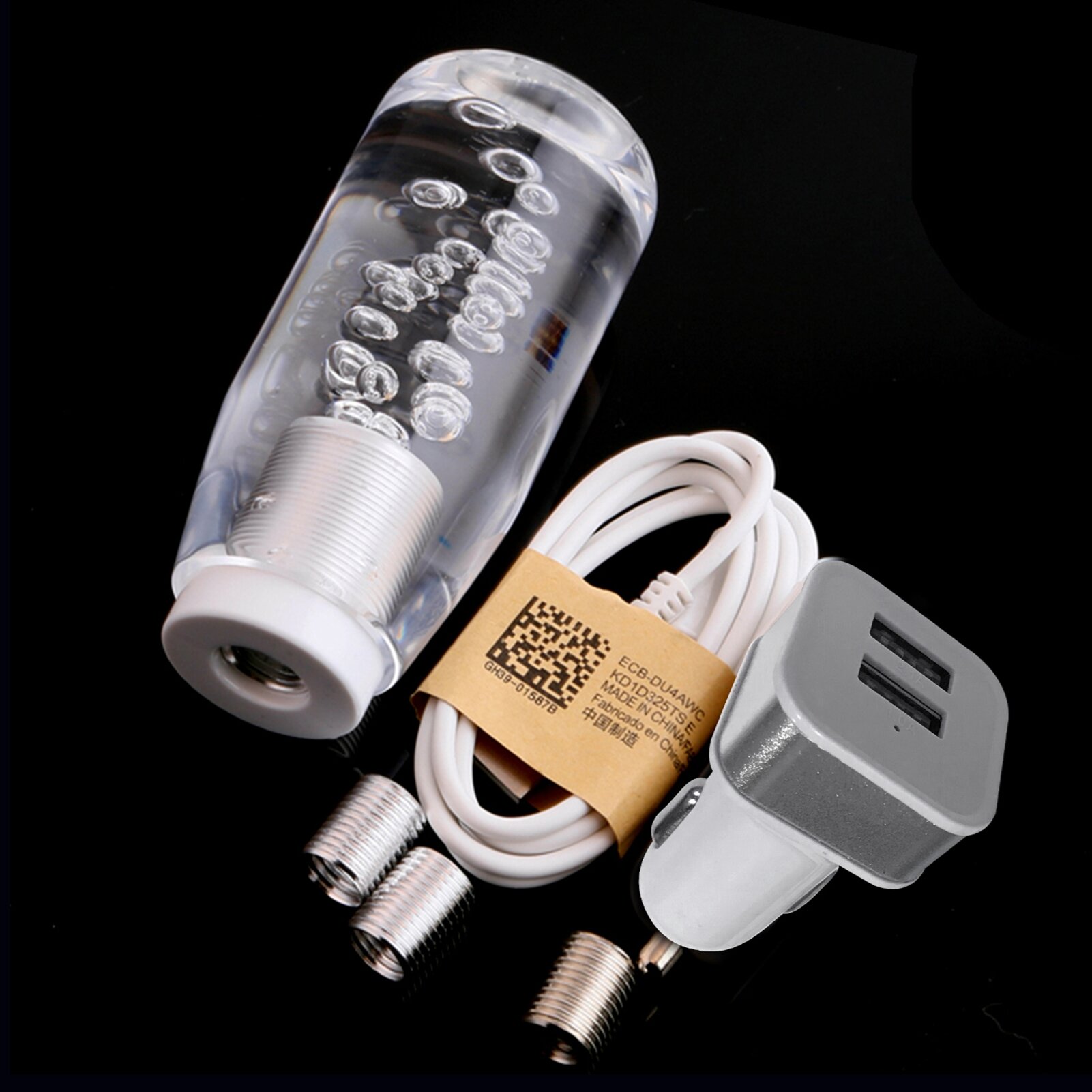 Ручка переключения передач для автомобиля, хрустальная, универсальная, со светодиодной подсветкой, 10 см/15 см/20 см/25 см.