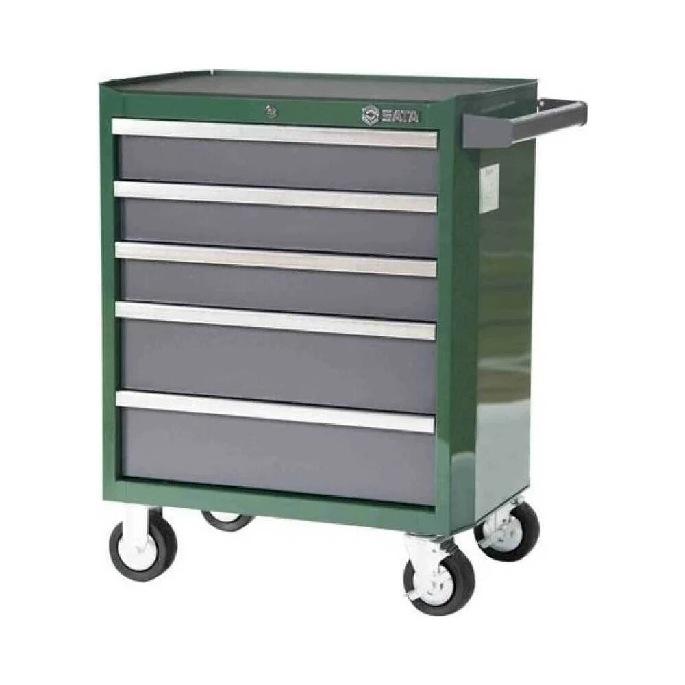 Тележка инструментальная Sata 5 лотков, 770x470x896 мм 95121, для хранения транспортировки инструмента, 740×470×896