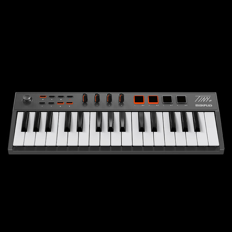 MIDIPLUS Portable TINY+ 32-Key Mini Drum Pad, Electronic Music Controller, Weighted, for Composition, MIDI Keyboard — фото 1