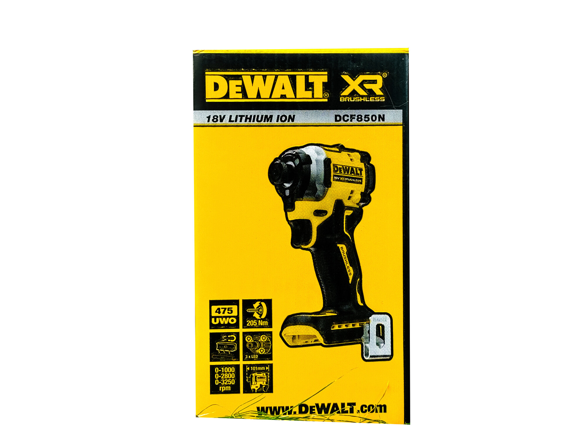 Аккумуляторный импульсивный шуруповерт (винтоверт) DeWalt DCF850N 18В