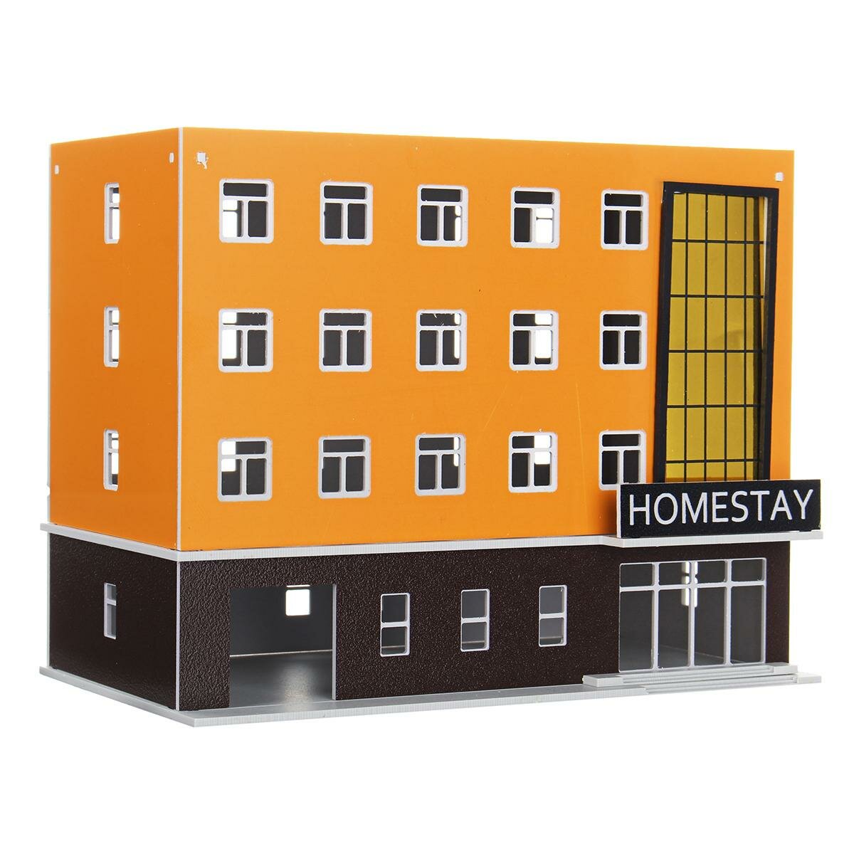 1/150 Outland Models Railway Modern Building Dormitory / School Blue N Scale для GUNDAM Подарки