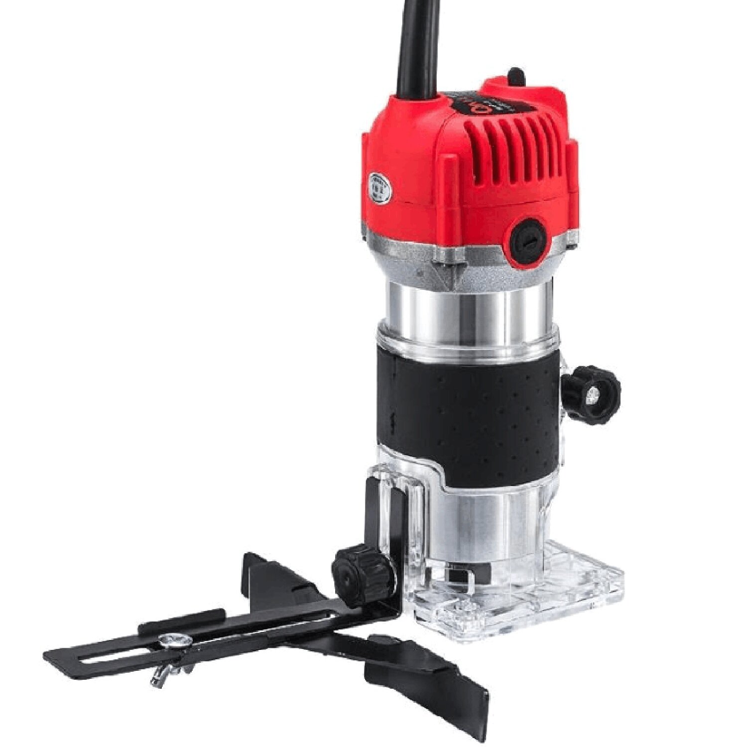 Электрический триммер Ручной кромкорез для ламината Цанговый фрезерный станок по дереву Деревообрабатывающий фрезерный гравировальный долбежный станок