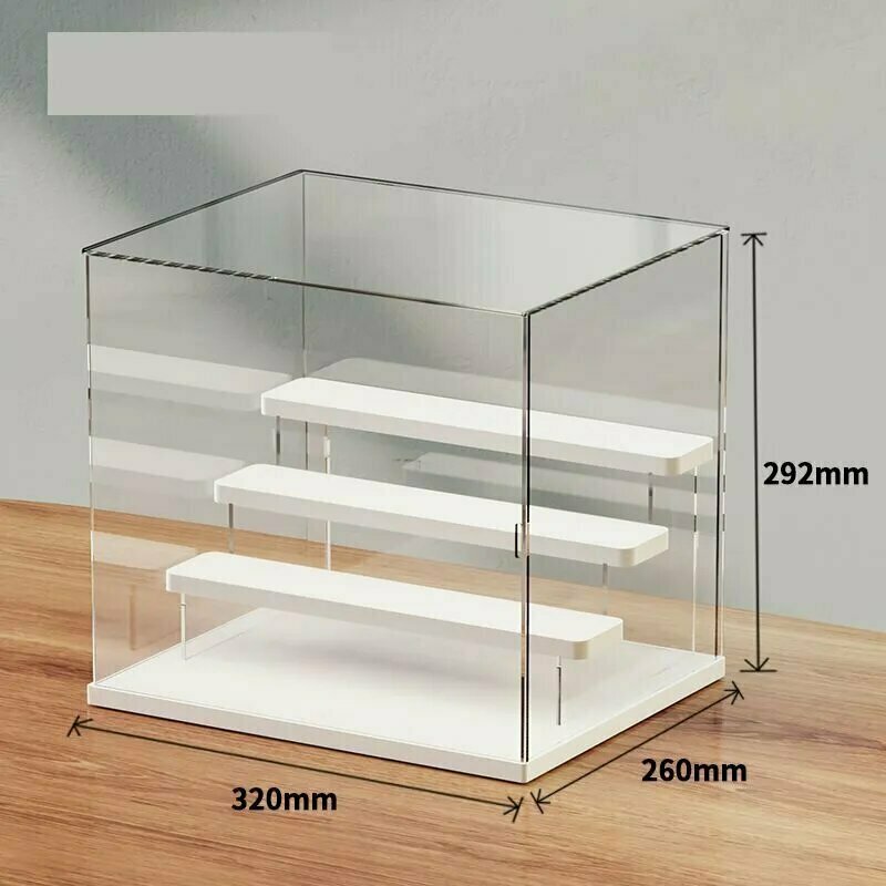 Шкаф-витрина "Пэчворк", 32 см x 26 см x 30 см, органическое стекло, трельяж, прозрачный